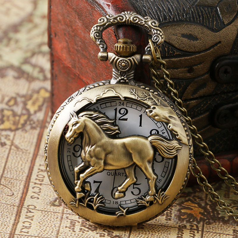 Retro Horse Pocket Watch – COCO ENGLISH